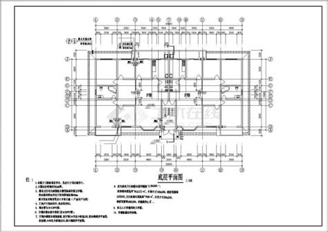 新平时鑫和园小区2100平米6层砖混结构住宅楼建筑设计cad图纸住宅小区土木在线