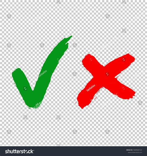 Check Mark Icons Transparent Background Vector Stock Vector Royalty Free Shutterstock