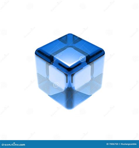 A Glass Cube With Glass Stars Rotates Around Its Axis 3d Stock Image 275224207