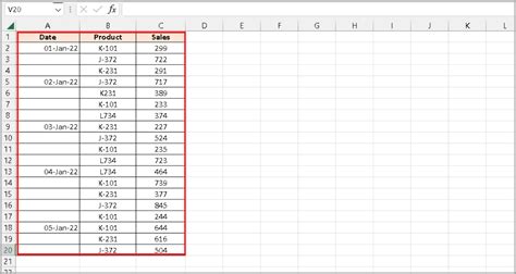 Methods For Populating Blank Cells With The Value Above In Excel