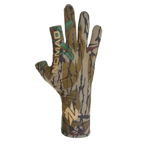 Nomad Clothing Fingerless Turkey Glove Mossy Oak Greenleaf Kygunco