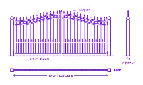 Gates Dimensions Drawings Dimensions