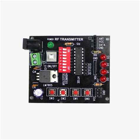 Rf Transmitter And Receiver Module With Encoder And Decoder Ic For 433
