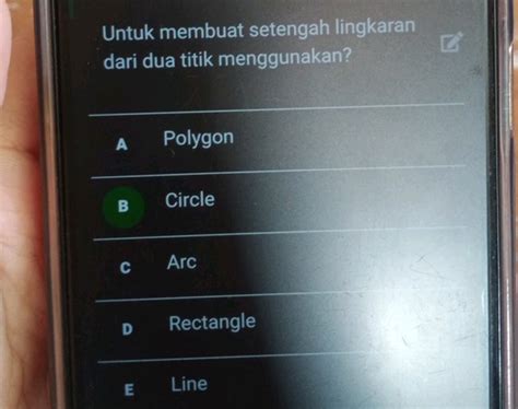 Untuk Membuat Setengah Lingkaran Dari Dua StudyX