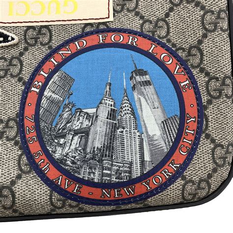 【楽天市場】グッチ Ggスプリーム メッセンジャーバッグ 406408 タイガー虎 Ufo ワッペン エンブロイダリー モチーフ ベージュ
