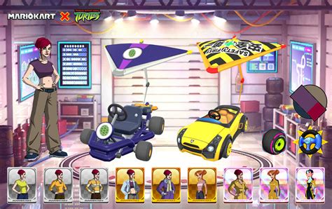 Mario Kart Crossover April Oneil By Vg805smashbros On Deviantart
