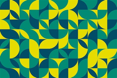 Premium Vector Abstract Flat Colorful Geometric Mosaic Decorative Seamless Pattern