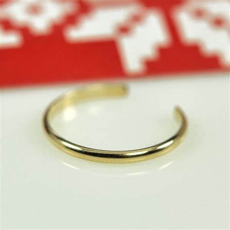 Adjustable Gold Toe Ring K Yellow Gold By KristinNoelDesigns