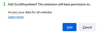 Scroll Web Pages Without Scrollbars Using ScrollAnywhere I Have A PC