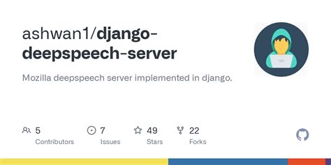 GitHub Ashwan1 Django Deepspeech Server Mozilla Deepspeech Server