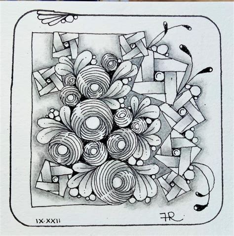 Tangle Pattern Drawing