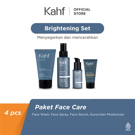 Jual Kahf Paket Face Care Skincare Pria Face Wash Sunscreen Serum