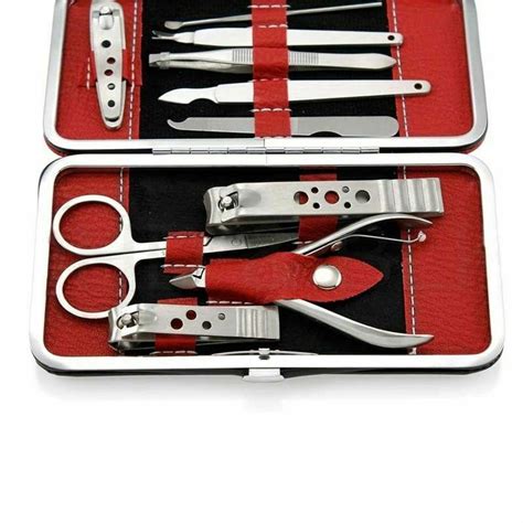10 Pcs Pedicure Manicure Set Nail Clippers Cleaner Cuticle Grooming