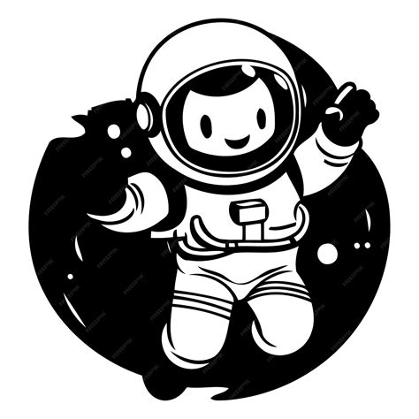 Premium Vector Astronaut In Space Vector Illustration Cartoon