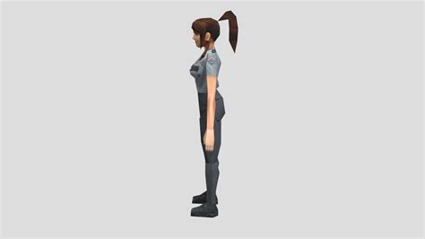 Re2 Comics Asian Rpd Female Cop 3d Model By Karl Borlaza [81f861f] Sketchfab