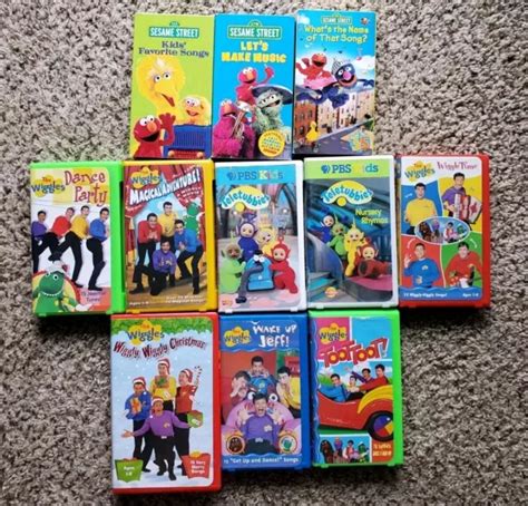 The Wiggles Teletubbies Sesame Street Vhs Lot 11 Tapes £2372 Picclick Uk