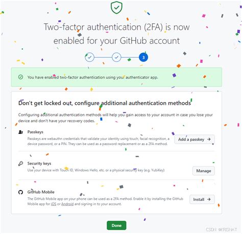 使用microsoft Authenticator配置github的双重身份验证（two Factor Authrntication，2fa）authenticator Apps And