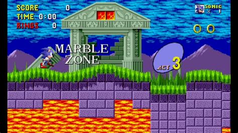 Marble Zone Act 3 Sonic The Hedgehog Mobile Gameplay Youtube