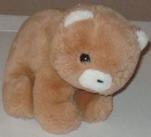 Ours En Peluche Marron Et Blanc Assis Ajena Vintage
