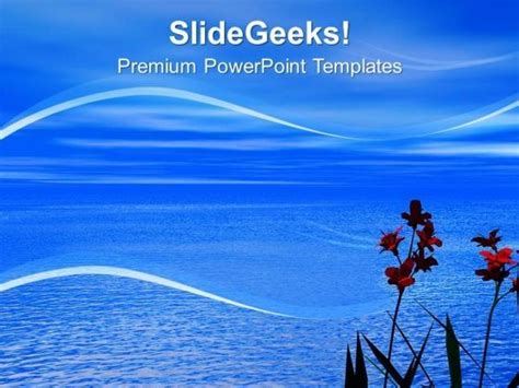 Beautiful Sea View With Sky Powerpoint Templates Ppt Backgrounds For Slides 0613