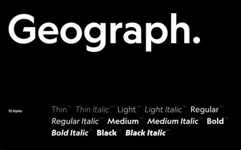 Geograph Font