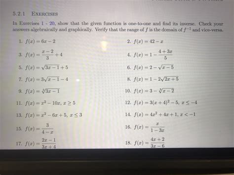 Solved 521 Exercises In Exercises 1 20 Show That The