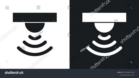 Sensor Icon Set Vector Symbols Motion Stock Vector Royalty Free