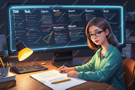 premium photo task management check list efficient work project plan