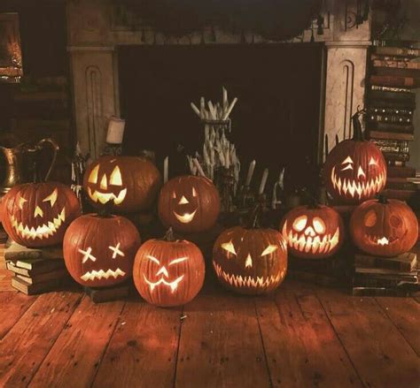 Autumn Cozy Aesthetics Photo Citrouille Halloween Décoration Fond