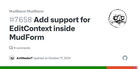 add support for editcontext inside mudform · issue 7658 · mudblazor