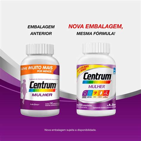 Comprar Centrum Mulher Com 150 Comprimidos Pfizer Drogaria Nova