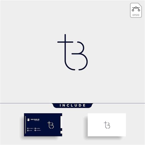 Lettre Tb Bt Tb Logo Design Simple Vecteur élégant Vecteur Premium