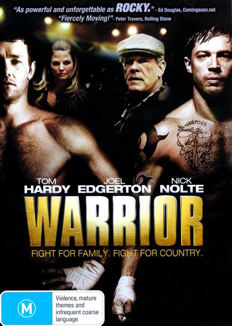 Warrior Dvd Tom Hardy Joel Edgerton Jennifer Morrison