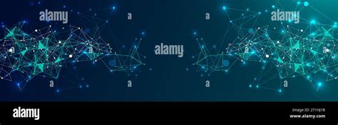 Abstract Plexus Vector Background Glowing Particles Dynamic Flow Stock Vector Image And Art Alamy