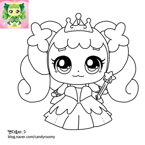 반짝반짝 캐치 티니핑 티니핑 프린세스 피규어 토닥핑 무료 도안 나눔 색칠놀이 네이버 블로그