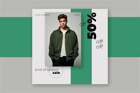 Clothes Ad Instagram Minimal Design Premium Ai Generated Psd