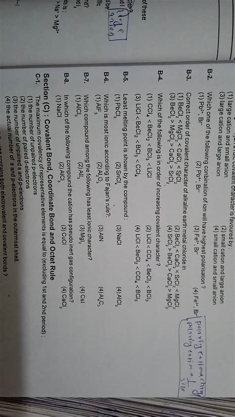 Section C Covalent Bond Coordinate Bond And Octet Rule C The Maxim