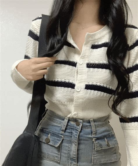 [기본템 추천 ] 가을 겨울 단가라 스프라이트 니트 가디건 에이블리
