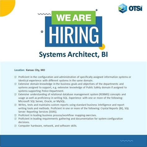Otsi Object Technology Solutions Inc On Linkedin Otsi Hiring Sql Microsoft Oracle Sql