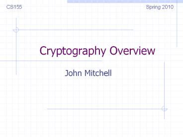 PPT Cryptography Overview PowerPoint Presentation Free To Download Id 3eeada NDlhZ