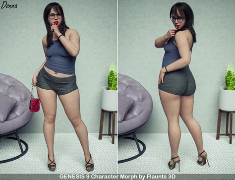 Donna Character Morph For G9 Free Daz Content By Flaunts3d