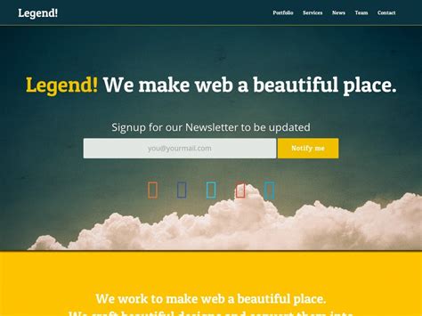 Free Html Templates For Downloading Legend Free Html Templates Free