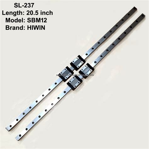 CNC HIWIN SBM12 Double Linear Slides With Four Bearings 20 5inch Length SL 237 Star International