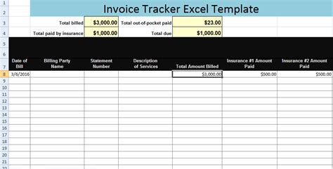 Invoice Tracker Excel Template Xls Free Excel Templates Artofit