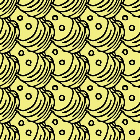 Seamless Banana Pattern Doodle Banana Background 22954196 Vector Art