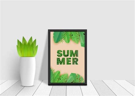 Picture Frame Mockup Vector Art Icons And Graphics For Free Download