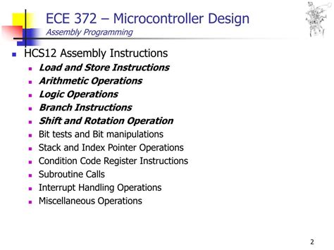 Ppt Ece 372 Microcontroller Design Assembly Programming Powerpoint