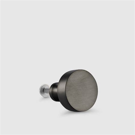 Solid Brass Gunmetal Grey Cupboard Door Knobs By Pushka Home