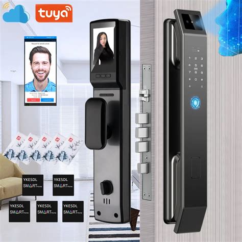 3d Face Recognition Unlock Digital Door Lock With Camera Fingerprint
