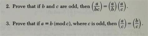 Solved 2 Prove That If B And C Are Odd Then